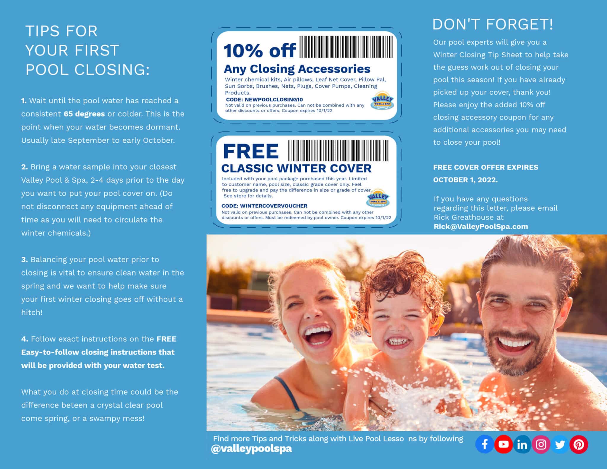 Winter Cover Voucher - Valley Pool & Spa
