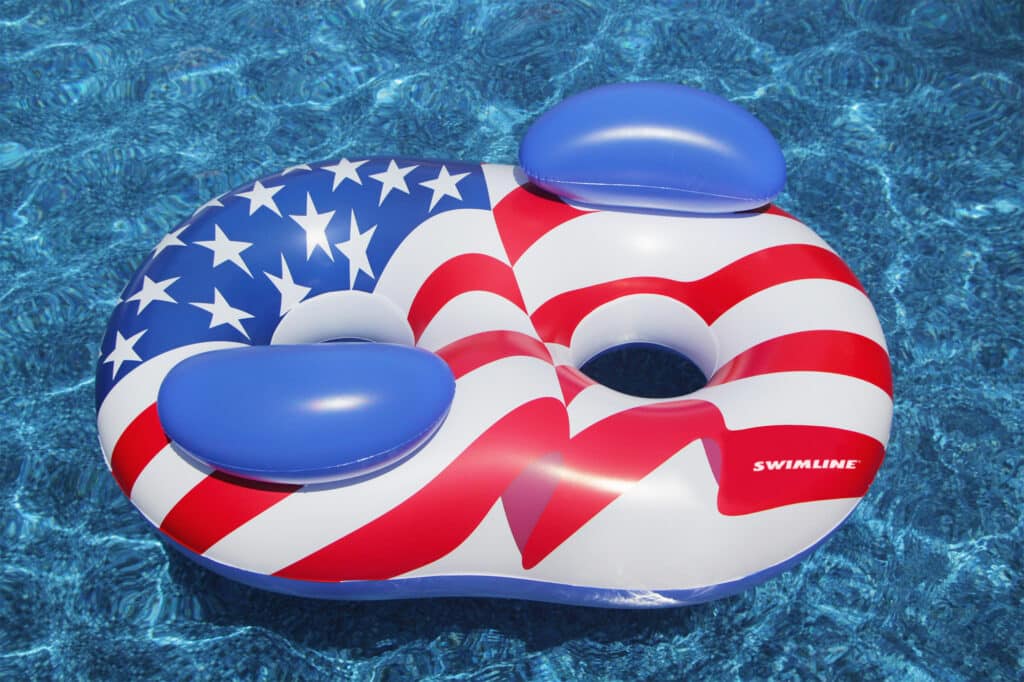 Swimline 90413 Americana Double Ring - Shop Valley Pool & Spa - Floats ...