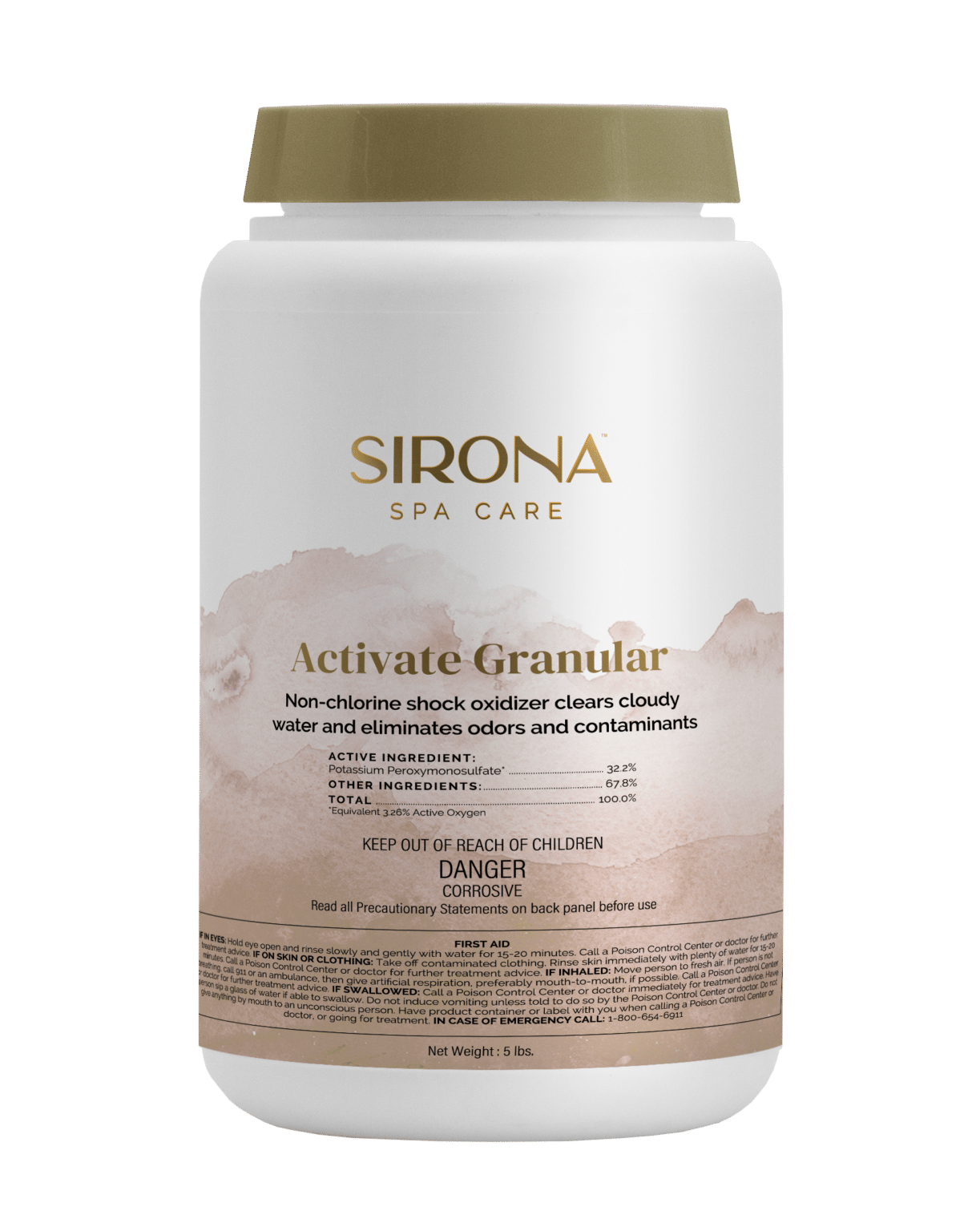 Sirona Active Granular Shock - Shop Valley Pool & Spa - Spa Chemicals ...